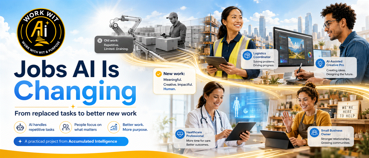 Jobs AI Is Changing; boring tasks to better new work.